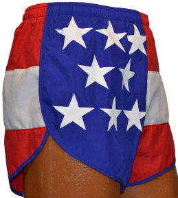 American Flag Running Shorts - Texas, California, Maryland and More